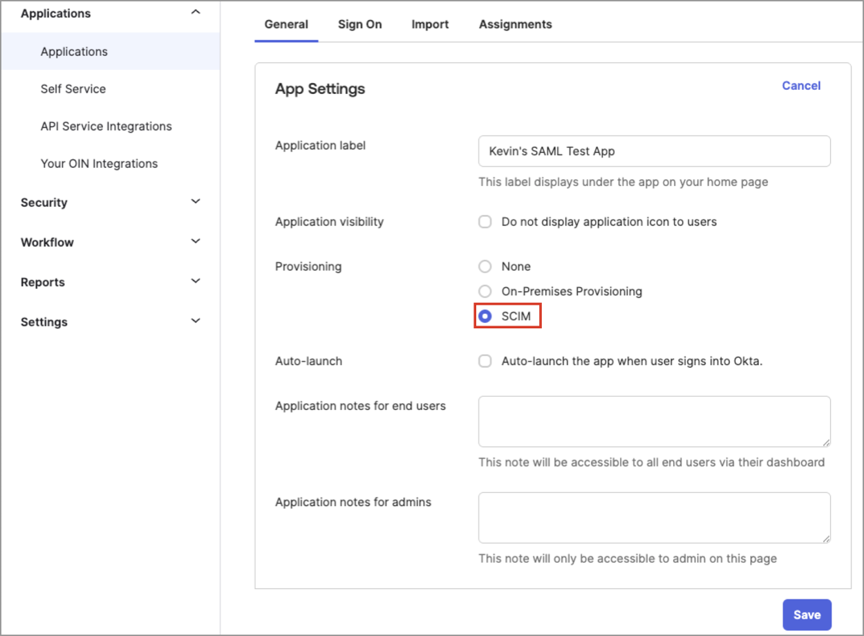 Set Up SCIM for Okta